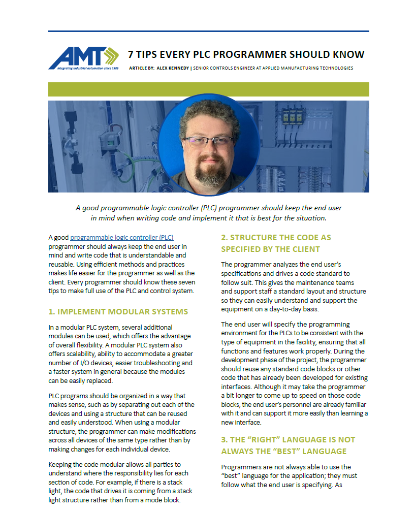 7 Tips Every PLC Programmer Should Know