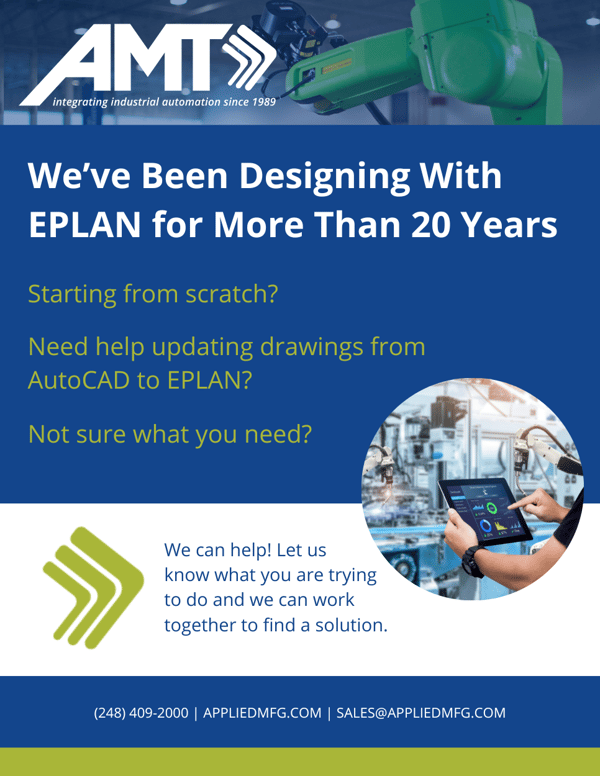 Why You Should Choose AMT for Your EPLAN Electric P8 Controls Design